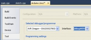 Debugging Arduino using debugWire (+ Atmel Studio and an AVR Dragon ...