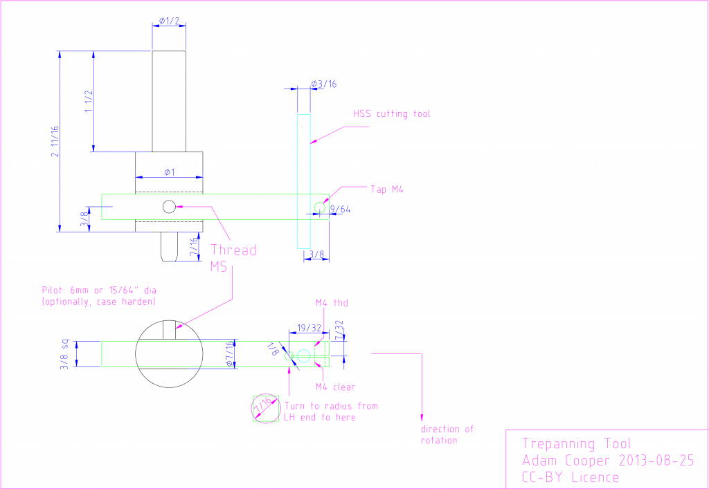 Making a Trepanning Tool – Notes and Plans – Adam @ Hilltop Cottage