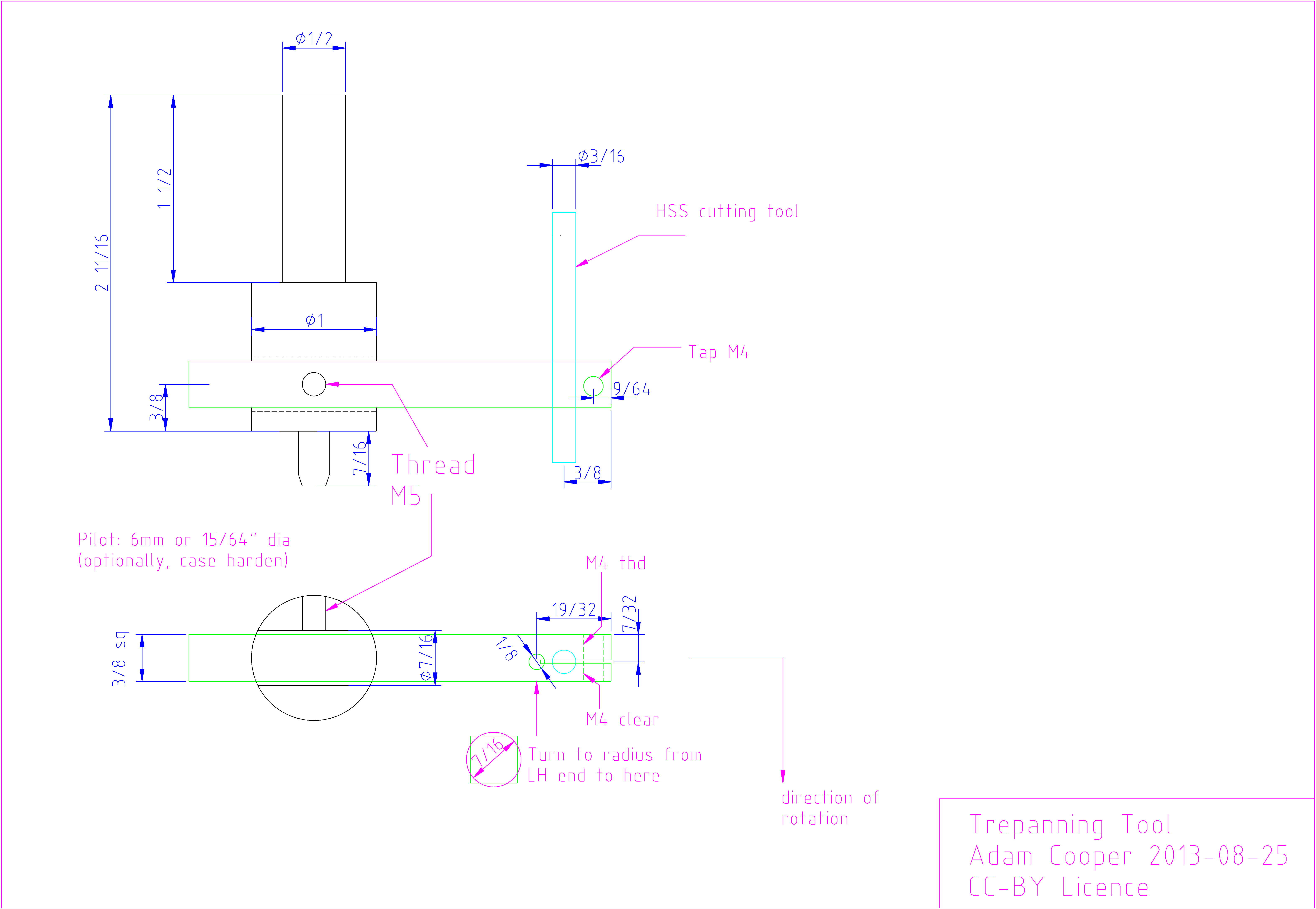 Making a Trepanning Tool – Notes and Plans – Adam @ Hilltop Cottage